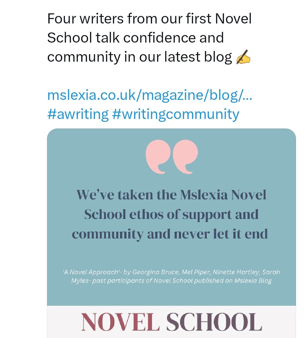 Published by Mslexia: A Novel Approach – Sarah Myles